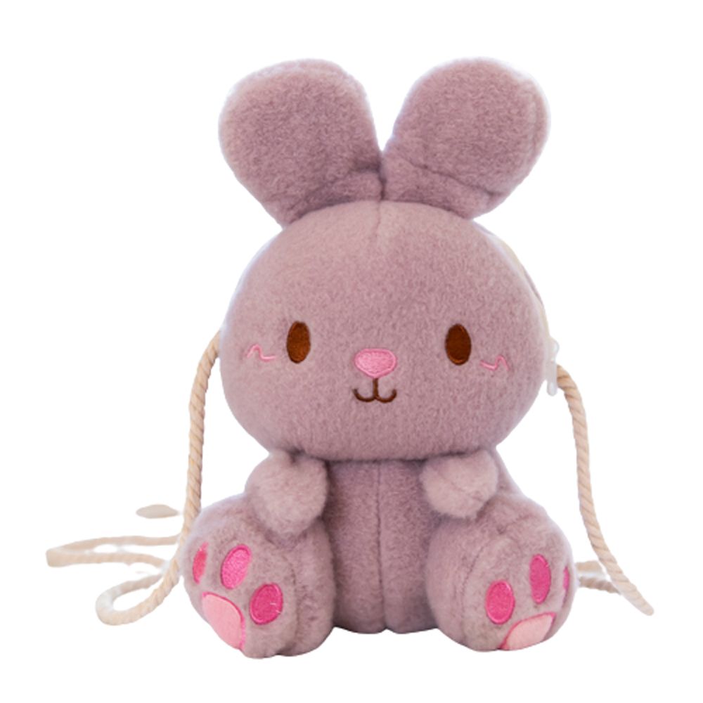 Bolso de hombro de piel suave, mochila escolar de felpa de conejo ...